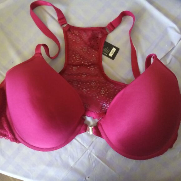 meliyuu | Intimates & Sleepwear | Burgundy Laced Racer Back Bra | Poshmark